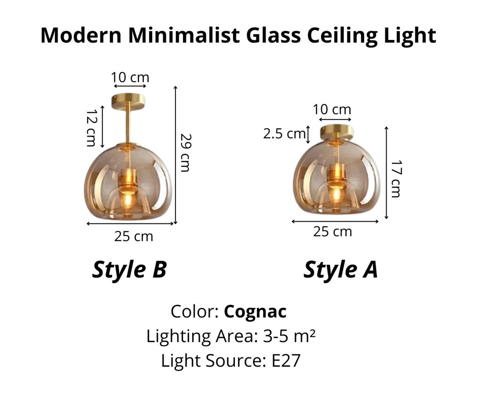 Glass Ceiling Led Lamp/retro Pendant Light/flush Mount Ceiling Light ...