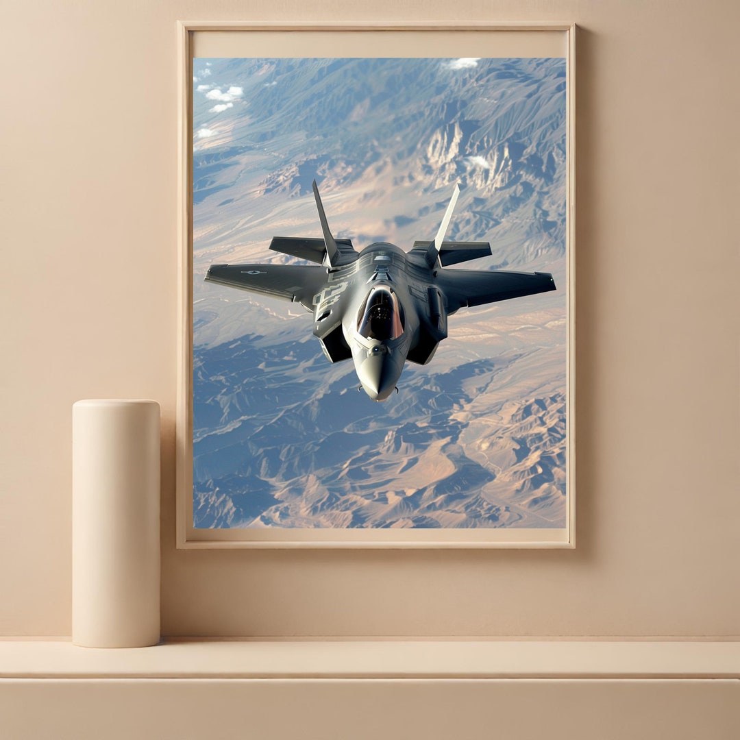 F35 Poster Modern Wall Art F-35 Poster F-35 Wall Art F-35 Lightning II ...