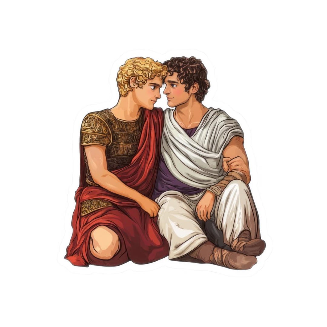 Achilles and Patroclus Sticker Achilles Kiss-cut Stickers Couples ...