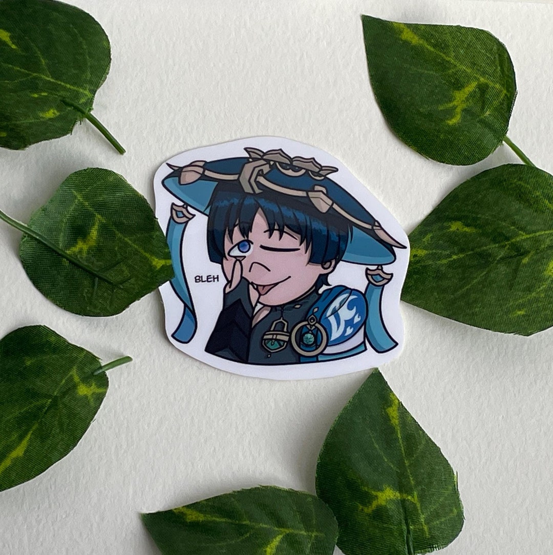 Genshin Impact Chibi Scaramouche / Wanderer Sticker - Etsy