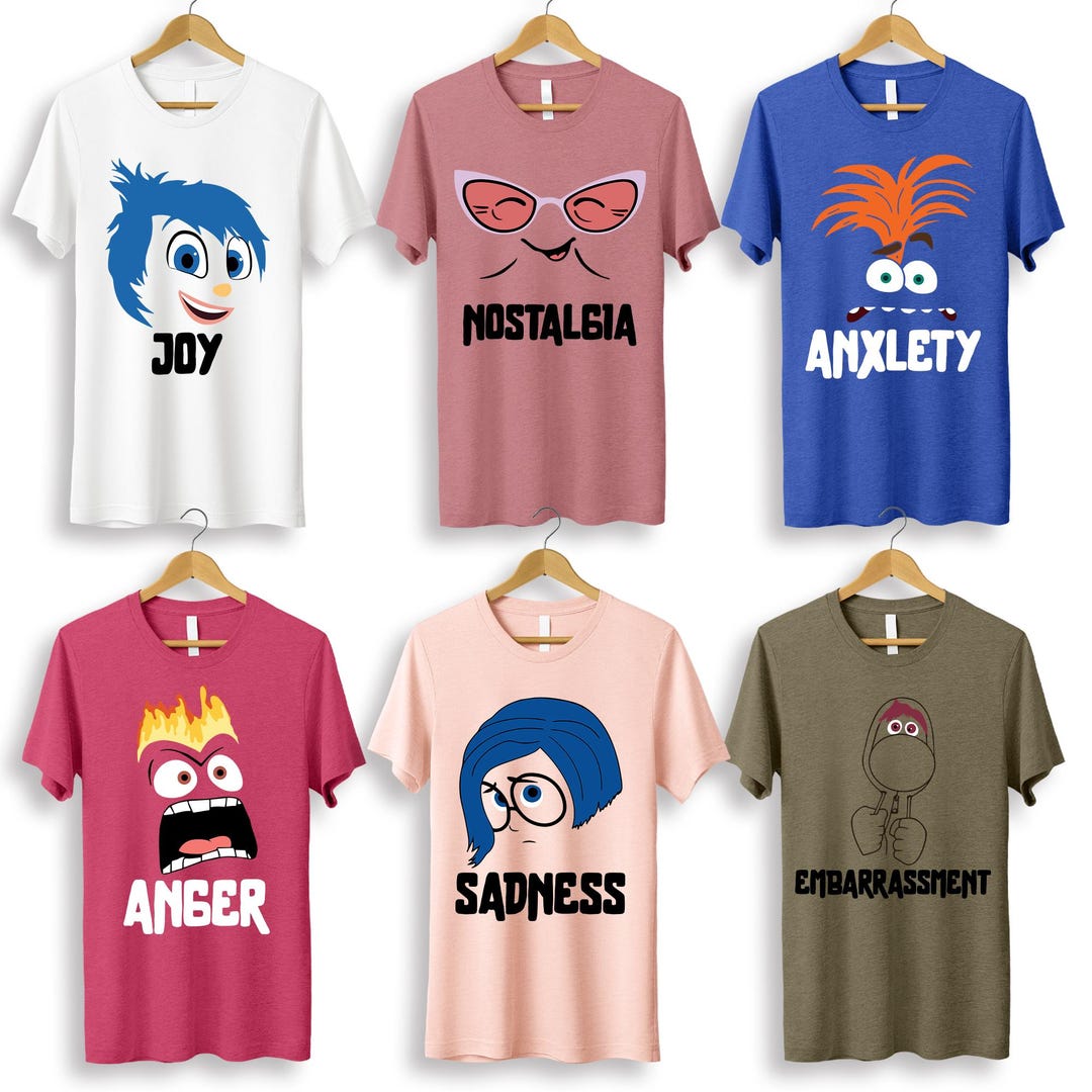 Inside Out Characters Shirt, Inside Out Group Matching Shirt, Family ...