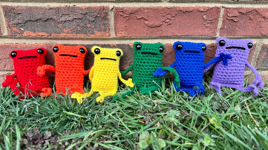 Crochet Leggy Frog, Teacher Appreciation Gift, Amigurumi, Leggy Frog ...
