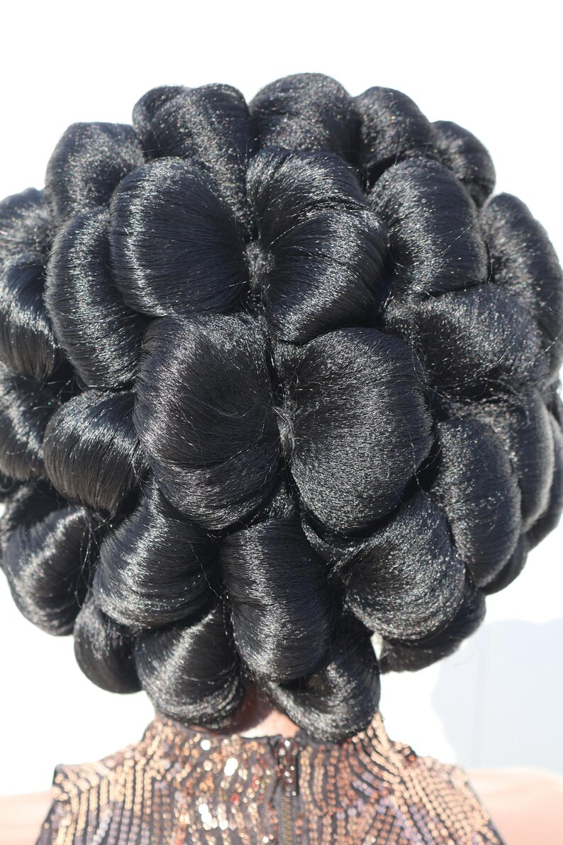Braided Updo 360 Lace Wig, Elegant Protective Style - Etsy