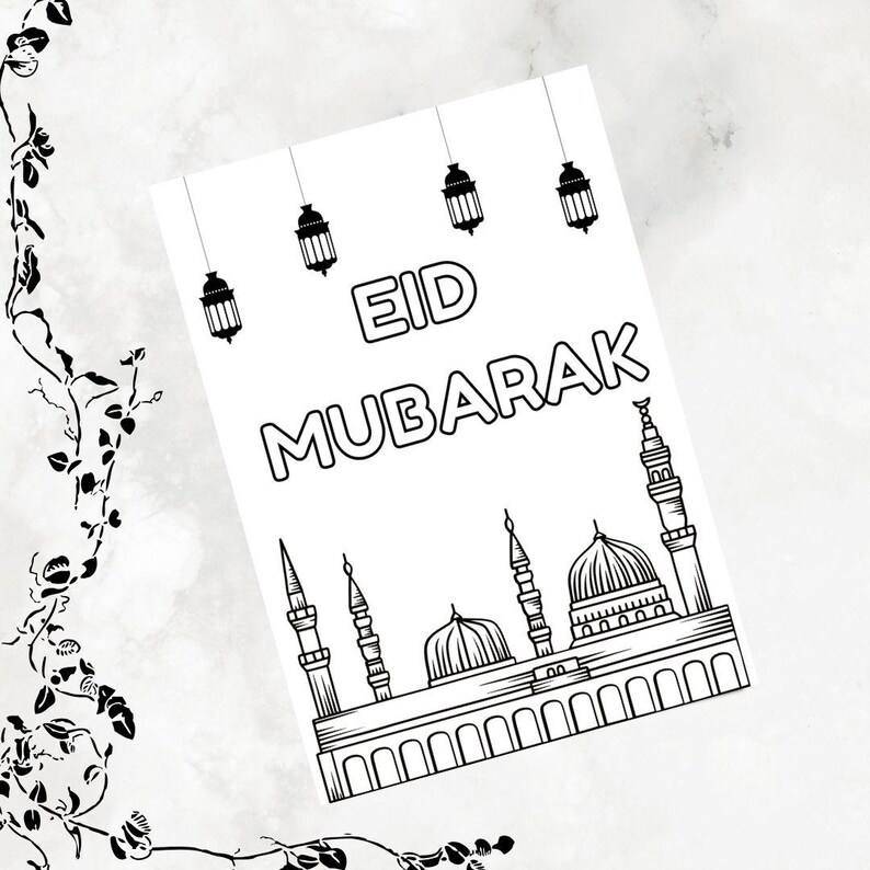 Eid Colouring Page | Eid Printable | Kids Islamic Art | Muslim Craft ...
