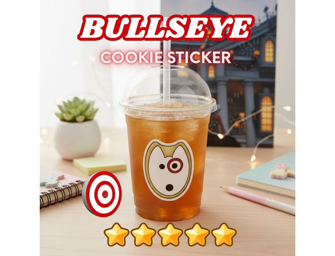 Bullseye Dog Vinyl Sticker | Waterproof Decal for Water Bottles ...