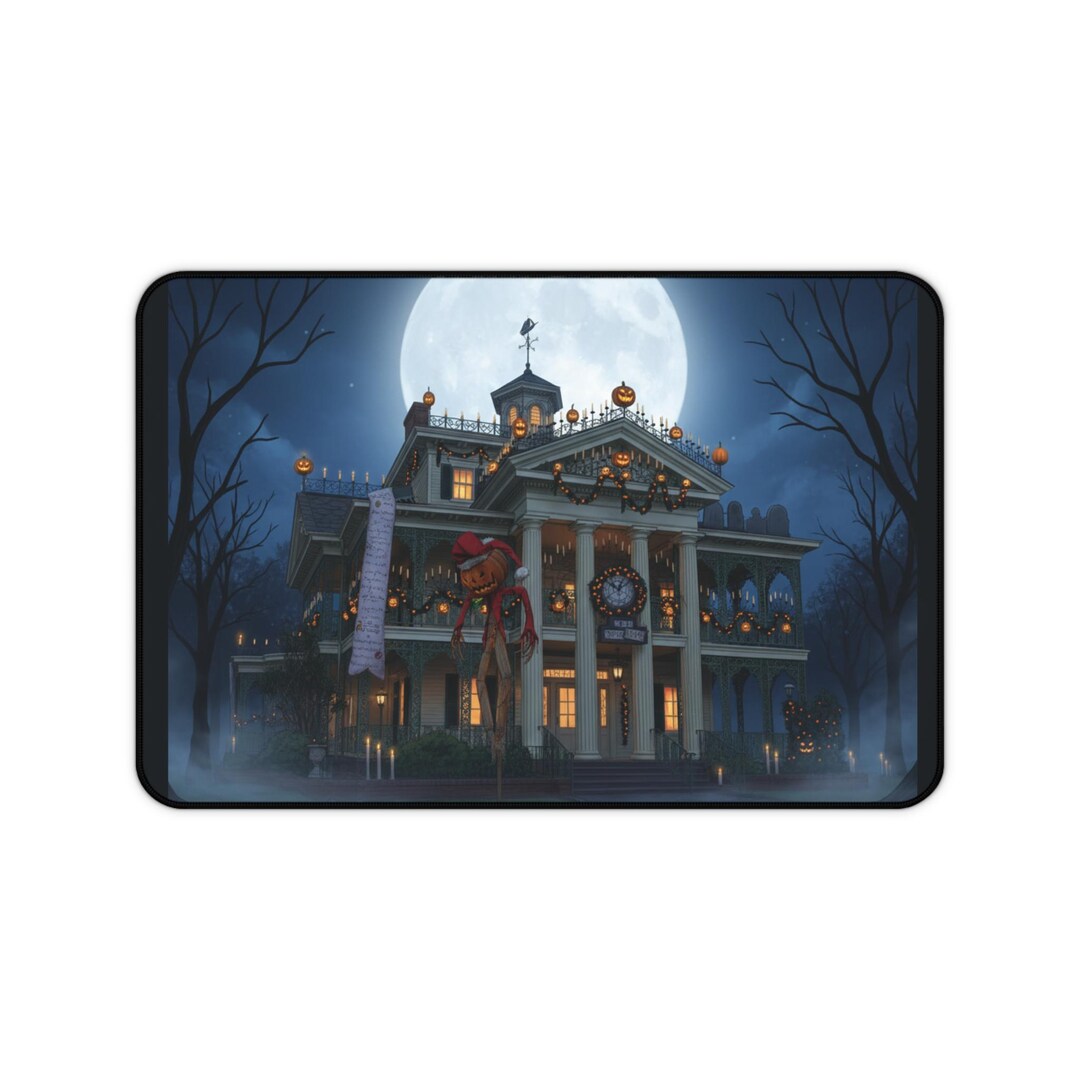 Spooky Halloween Desk Mat - Perfect for Home Office, Trick or Treat ...