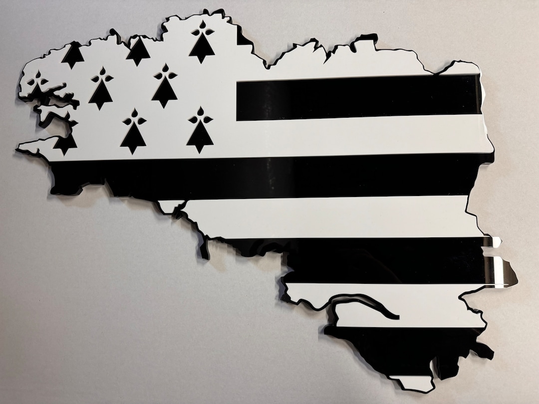 Brittany Logo Brittany Flag Plexiglass Wall Decoration Interior ...
