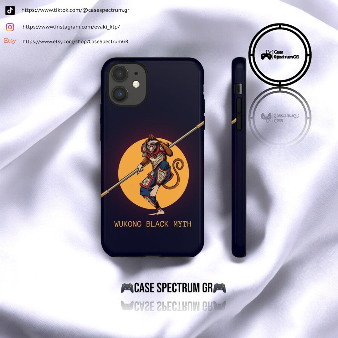 Wukong Black Myth Blue Tough Case for iPhone , Samsung , Google Pixel ...