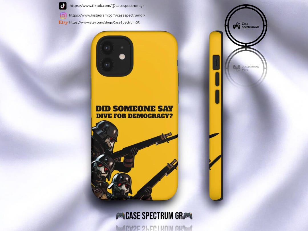 Helldivers for Democracy Tough Case for iPhone , Samsung , Google Pixel ...