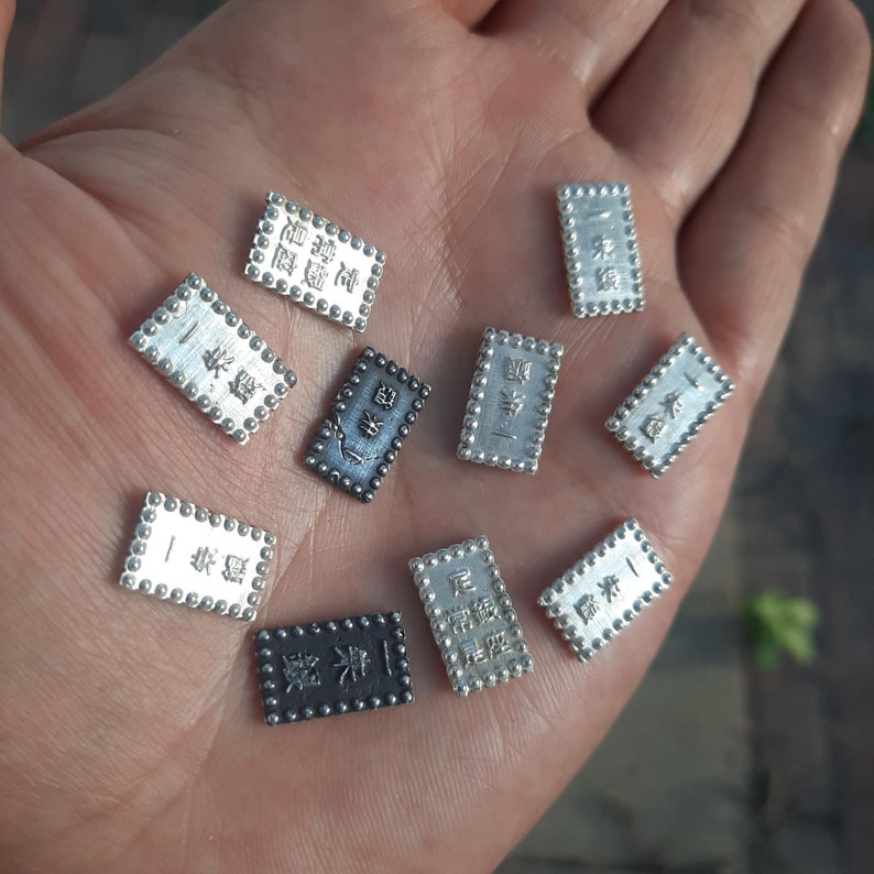 Samurai 1 Shu Coin in Sterling Silver- Edo Period Replica Coin - Etsy