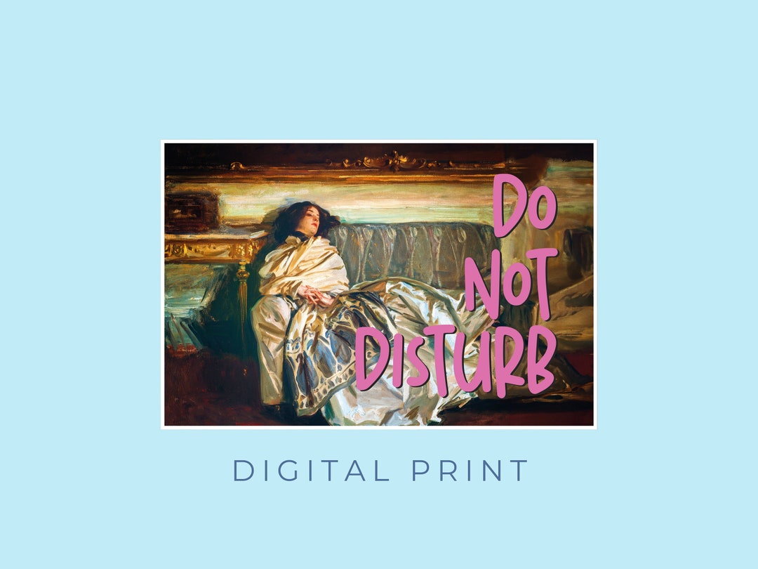 Do Not Disturb Wall Art Print | Digital Download | Digital Print ...