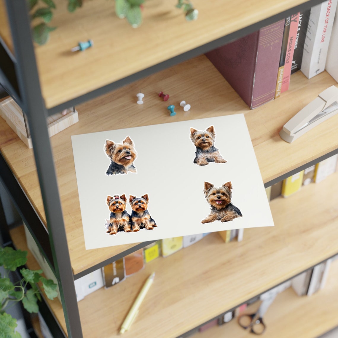 Yorkie Dogs Sticker Sheets, Pet Owner of Yorkies, - Etsy
