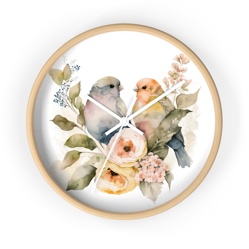 Hanging Framed Clock, Wall Clock Bird Clock, Gift for Mom, Home Decor ...