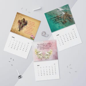 2025 Bible Verses Wall Calendar, Bible Verse Monthly Wall Calendar ...