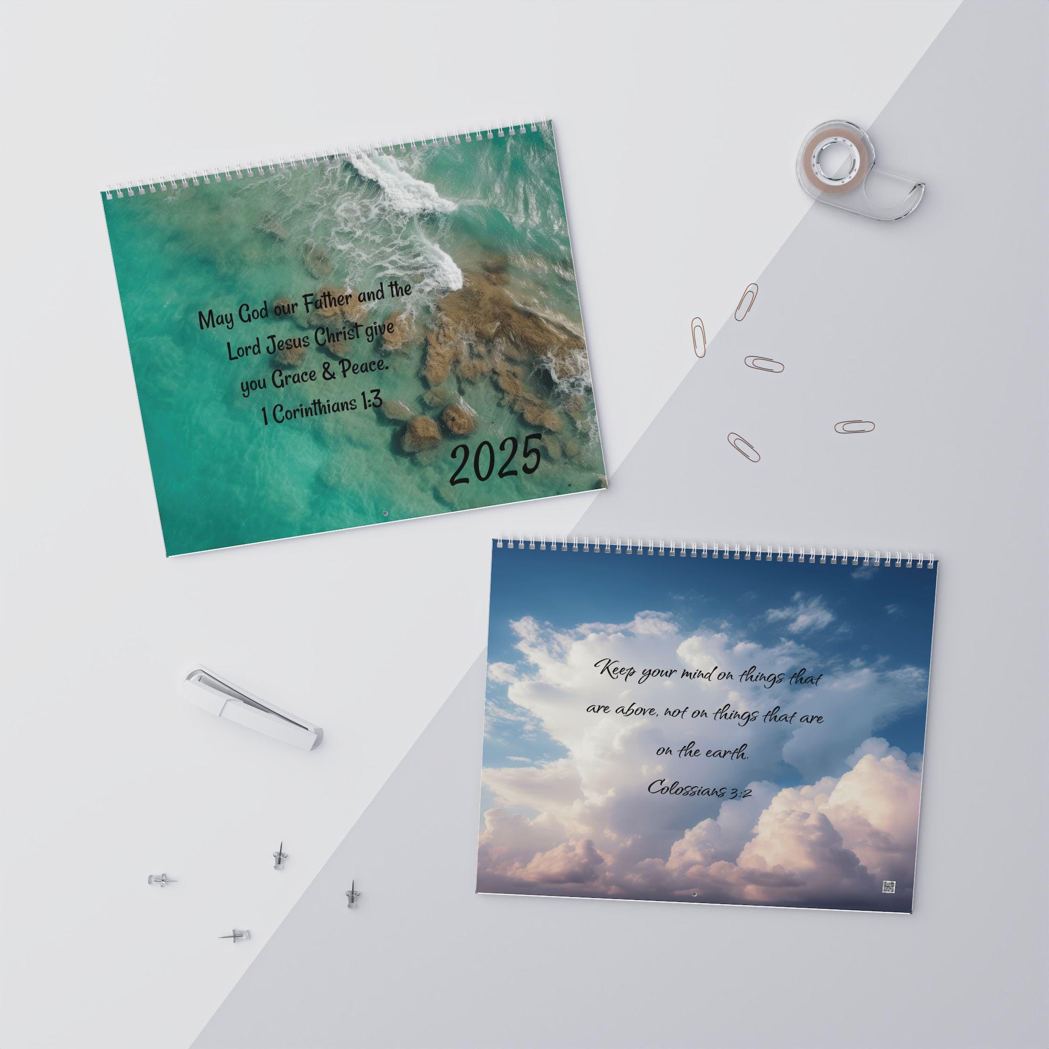 2025 Bible Verses Wall Calendar, Bible Verse Monthly Wall Calendar ...
