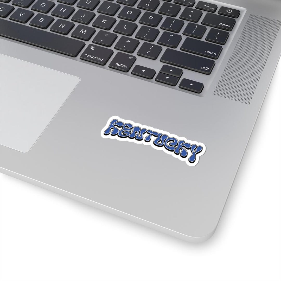 Kentucky Groovy Bubble Letters Stickers | Kiss-cut Sticker - Etsy