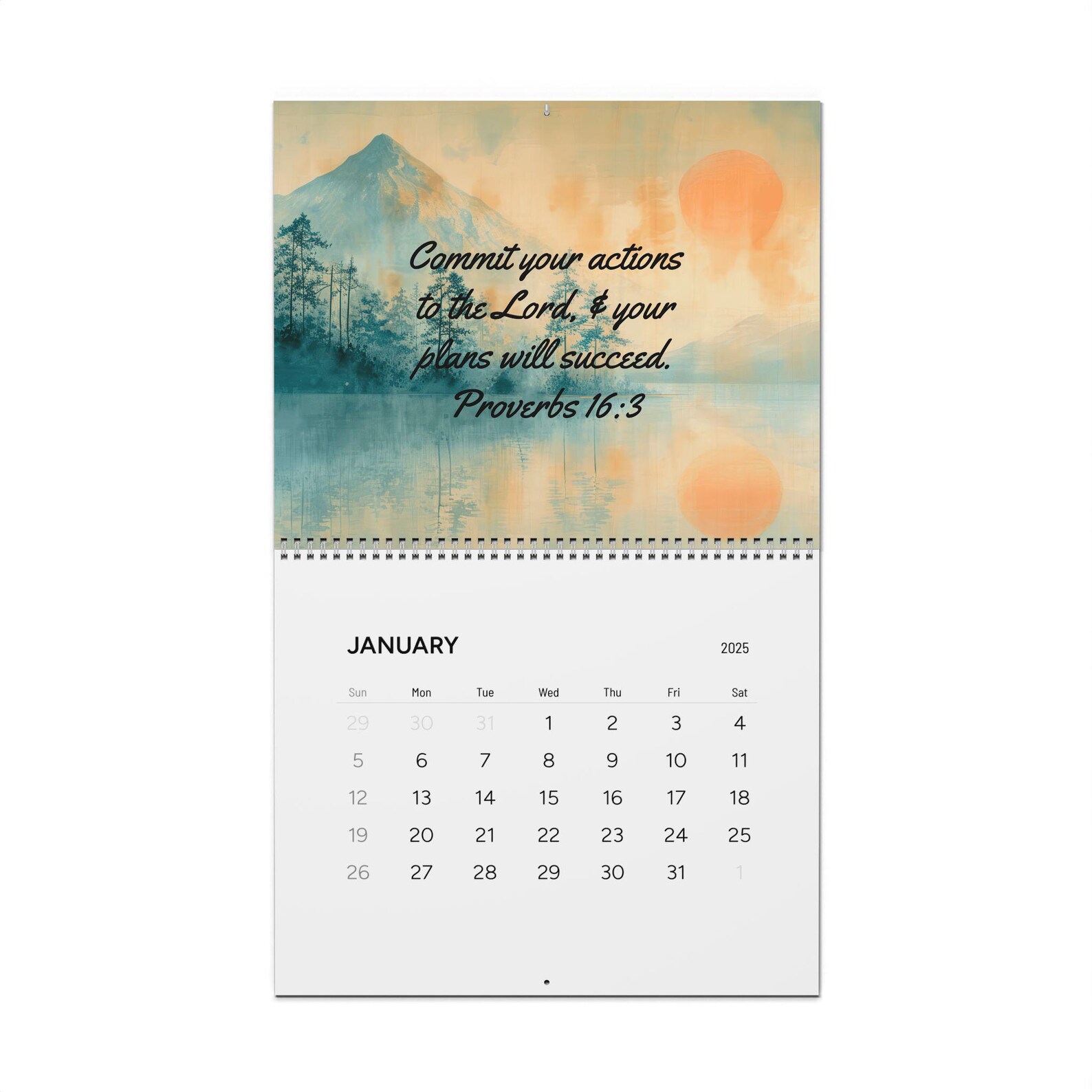 2025 Bible Verses Wall Calendar, Bible Verse Monthly Wall Calendar ...