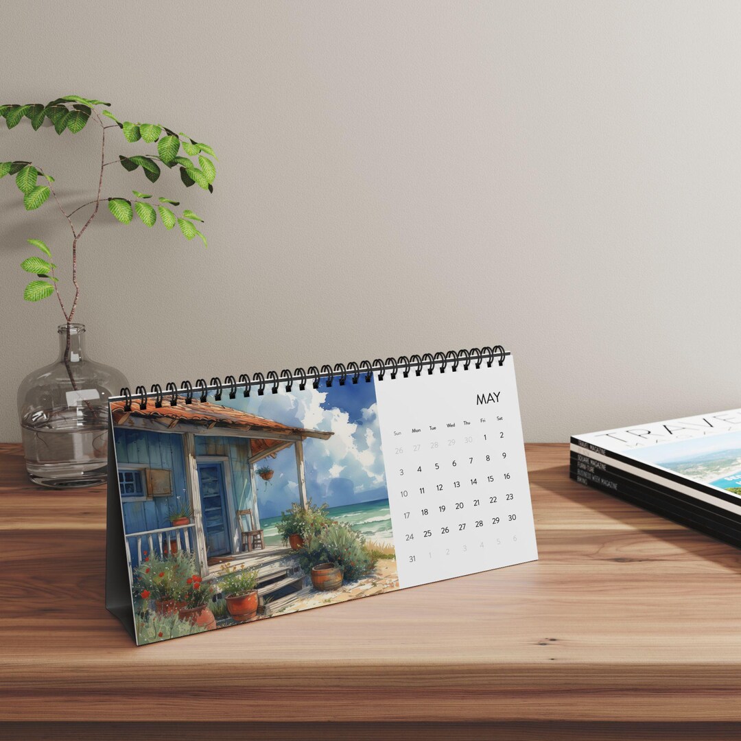 2026 Scenic Desktop Calendar: Nature Art Desk Planner - Etsy UK