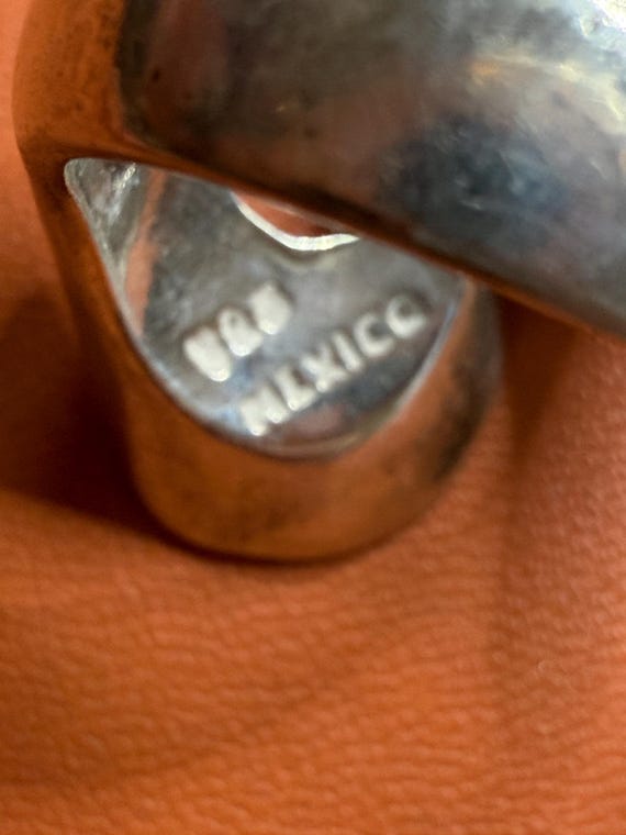 Taxco Sterling Silver Signed Modernist Ring, Lapponia… - Gem