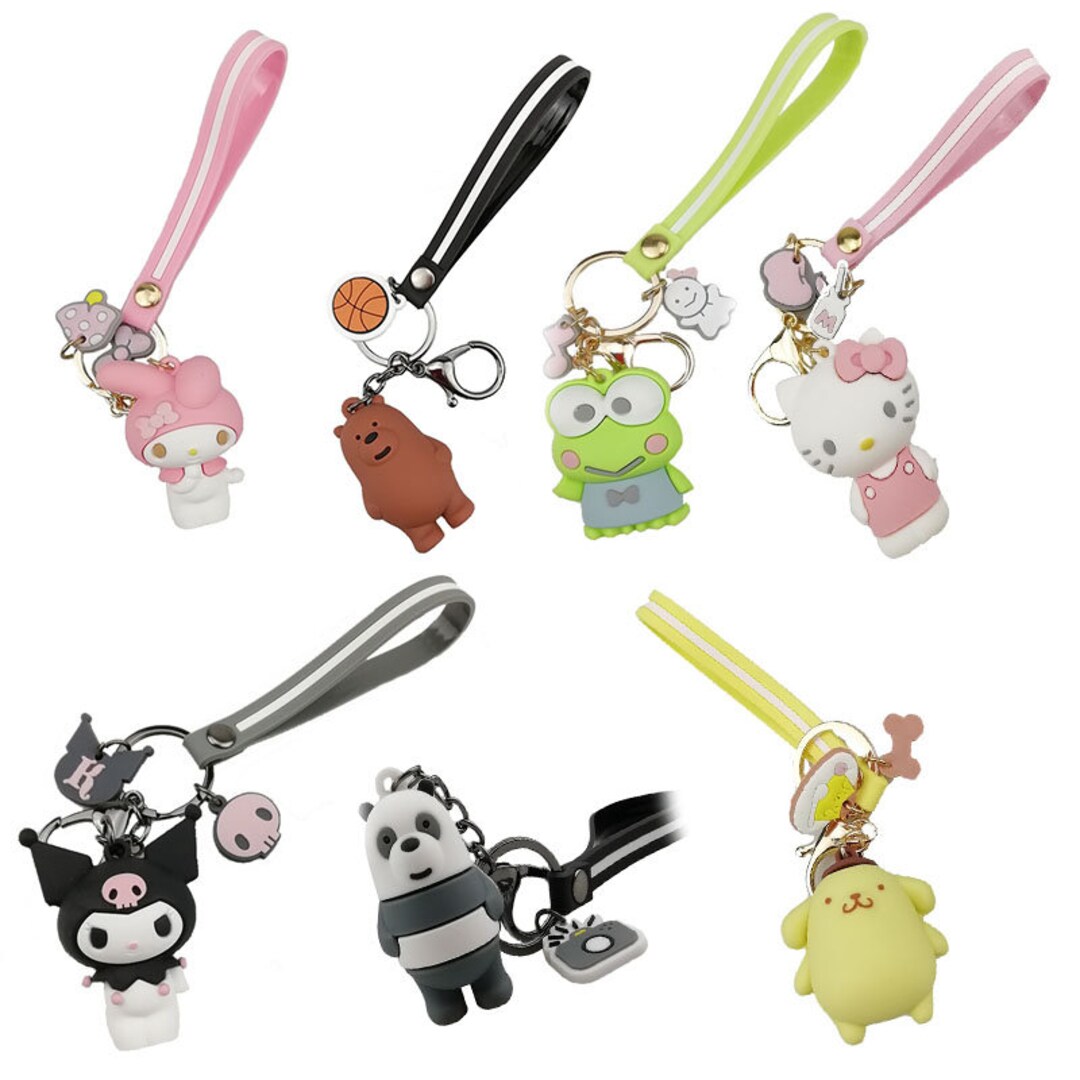 Cute Keychains Famous Cartoon and Anime Characters Handmade Charms ...