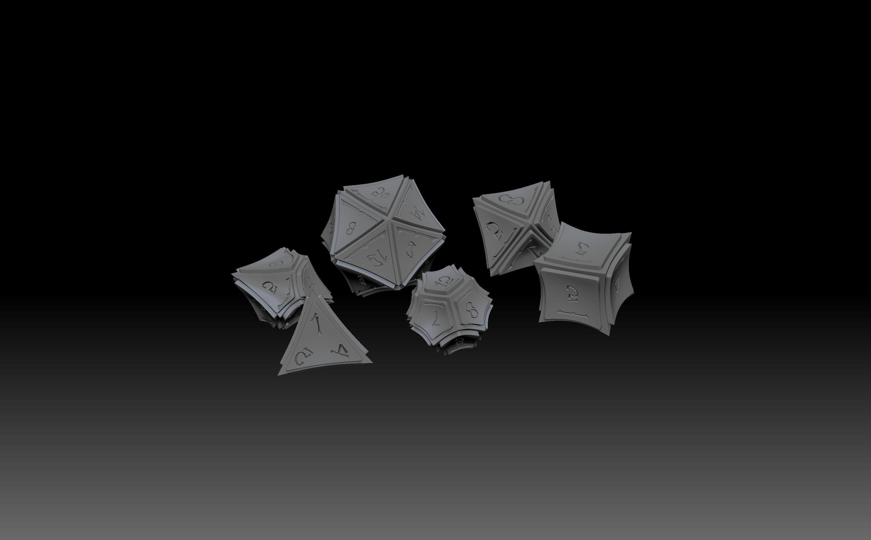 Mysterious Artifact Dice Pack 3D Print STL D20 - Etsy