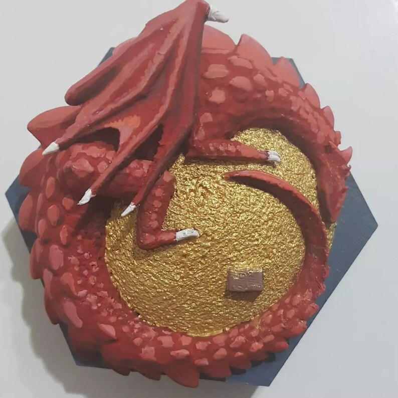Dragon Hoard Dice Box - 3D Print STL 3MF - Etsy
