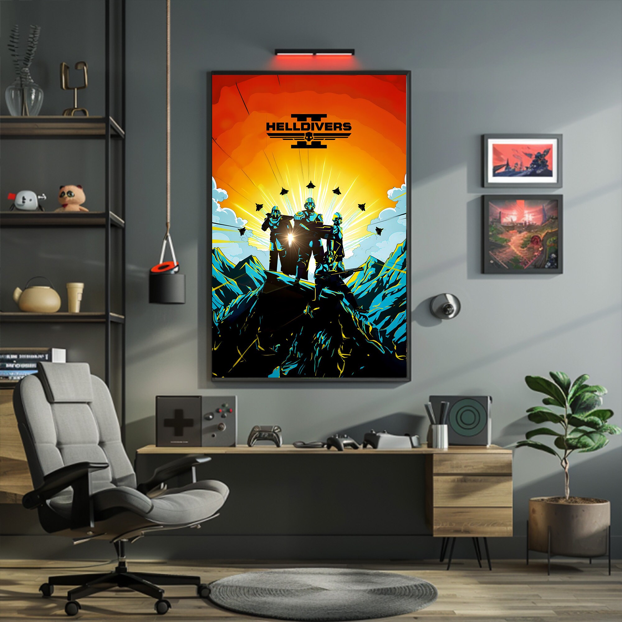 Helldivers 2 Video Game Poster, Helldivers 2 Poster, Helldivers 2 Gift, Helldivers 2, Gaming ...