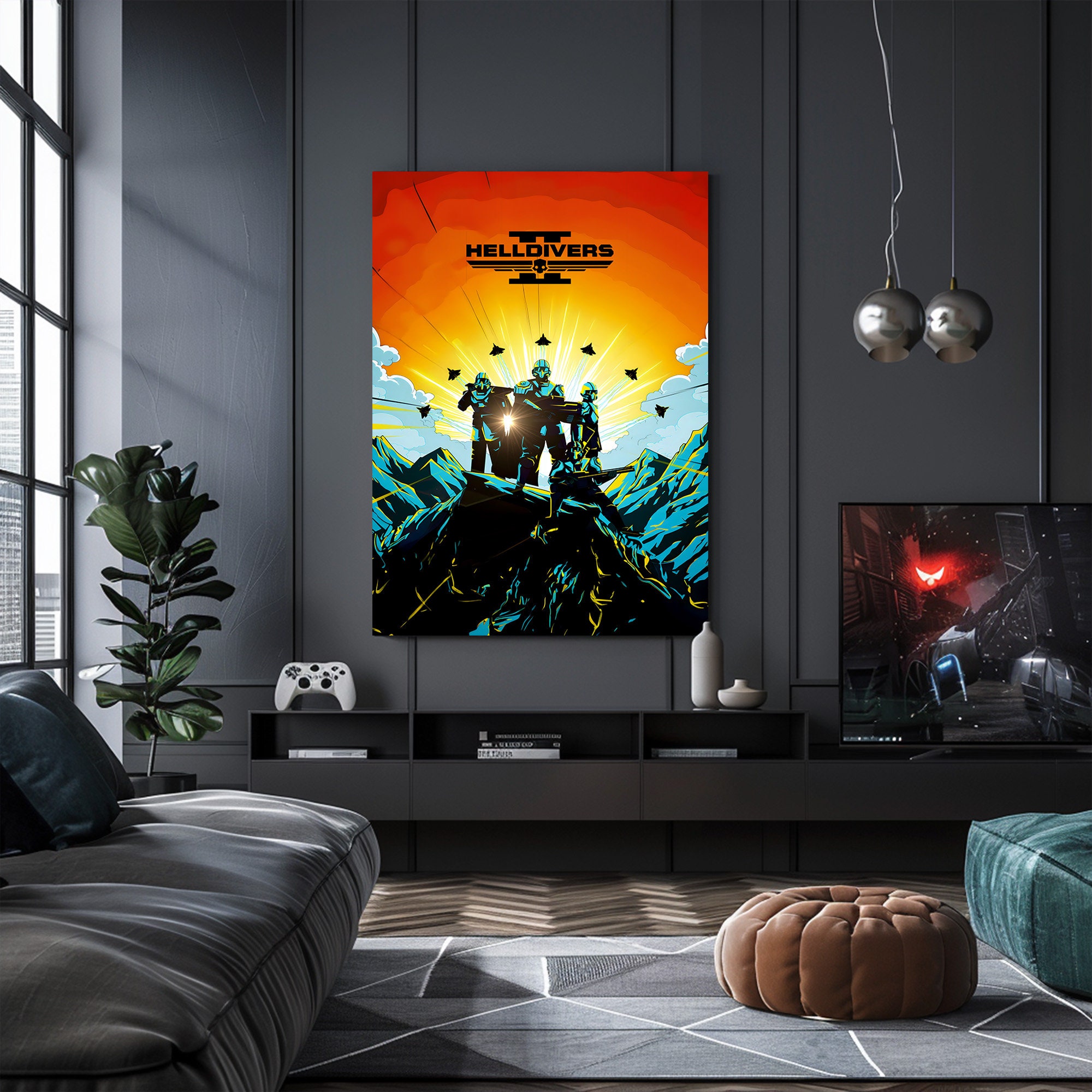 Helldivers 2 Video Game Poster, Helldivers 2 Poster, Helldivers 2 Gift ...