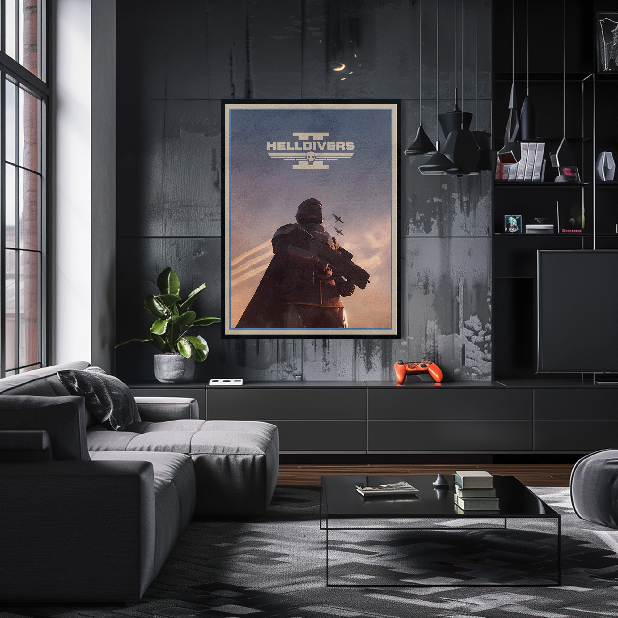 Helldivers 2 Video Game Poster, Helldivers 2 Poster, Helldivers 2 Gift ...