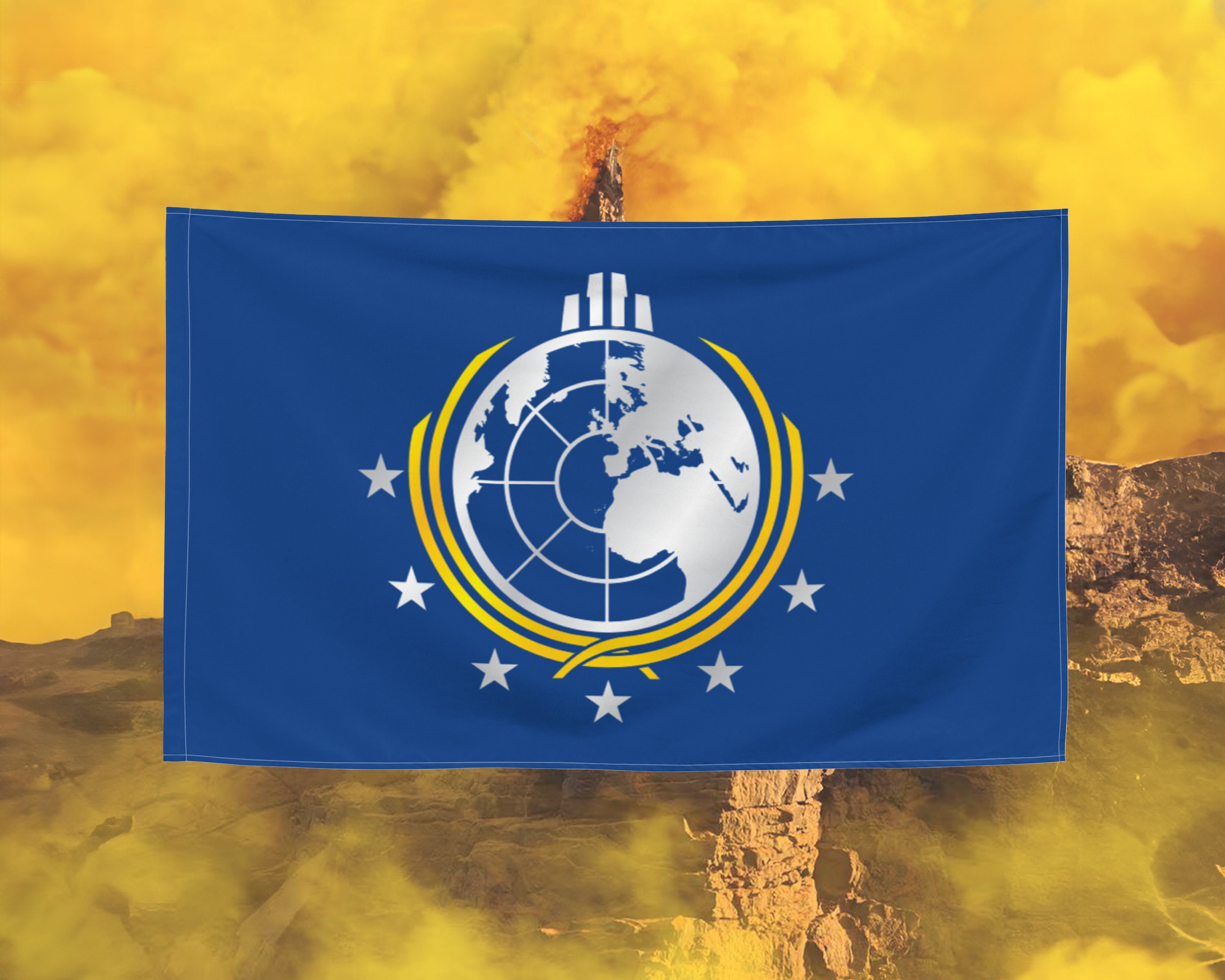 Helldivers 2 Flag, Super Earth Flag, Super Earth Gift, Helldivers 2 ...