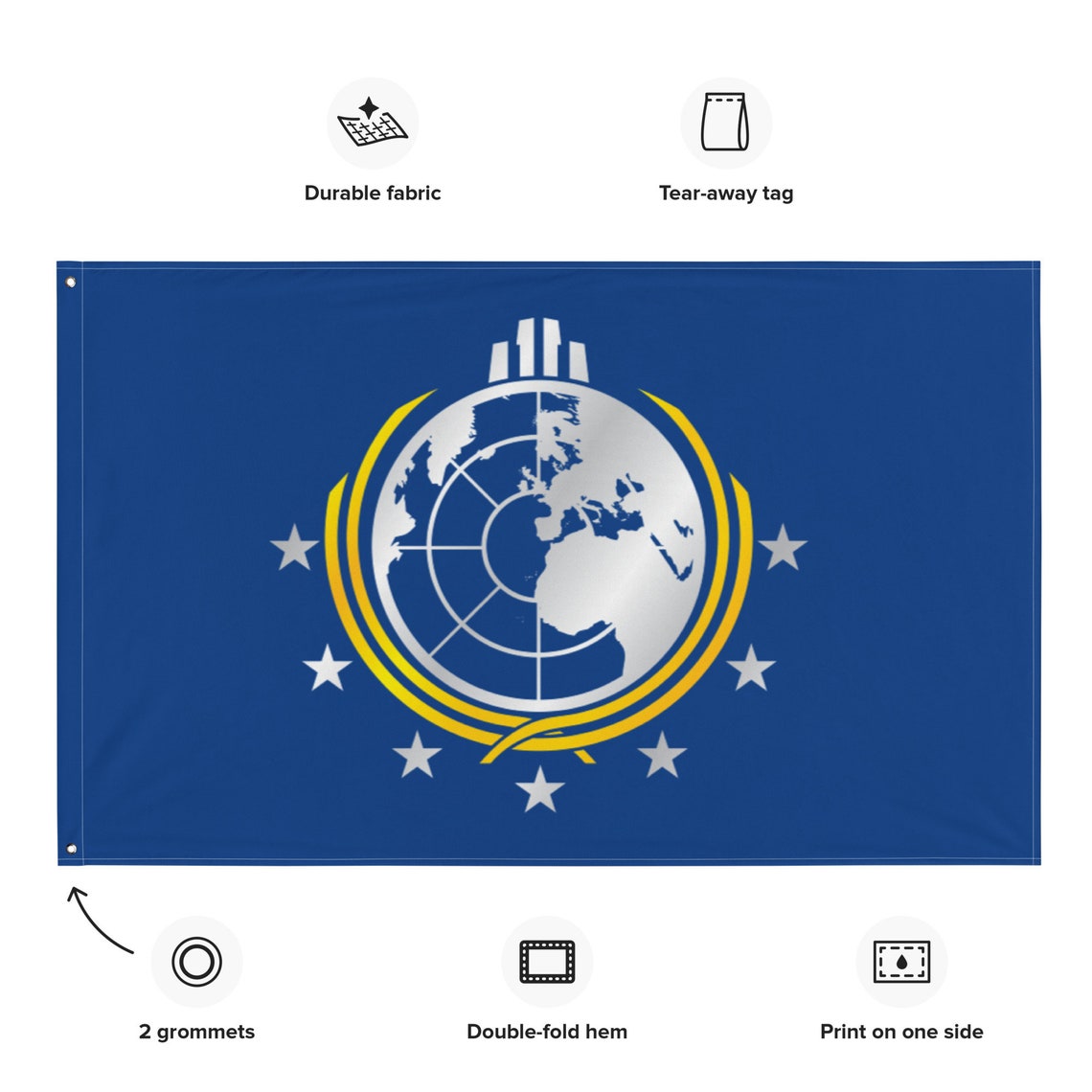 Helldivers 2 Flag, Super Earth Flag, Super Earth Gift, Helldivers 2 Gift, Helldivers 2, Gaming ...
