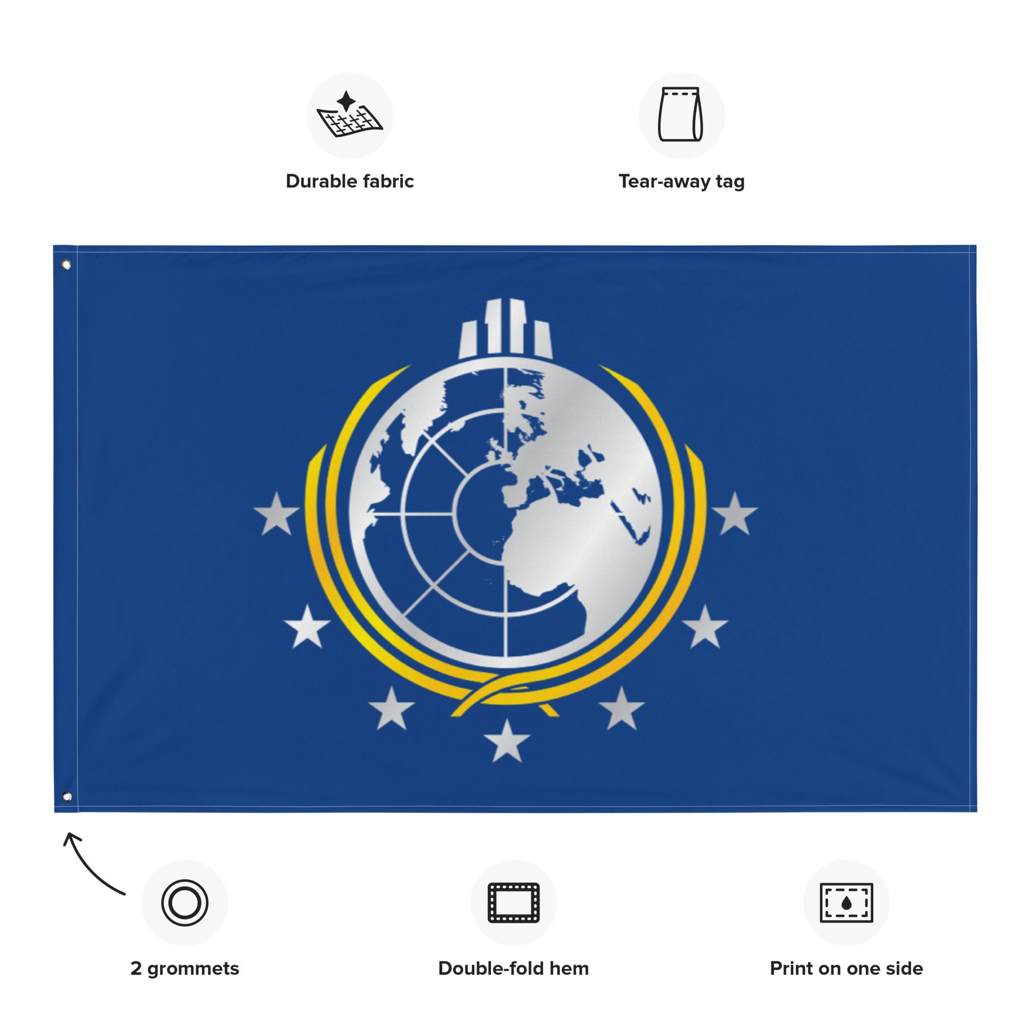 Helldivers 2 Flag, Super Earth Flag, Super Earth Gift, Helldivers 2 Gift, Helldivers 2, Gaming ...