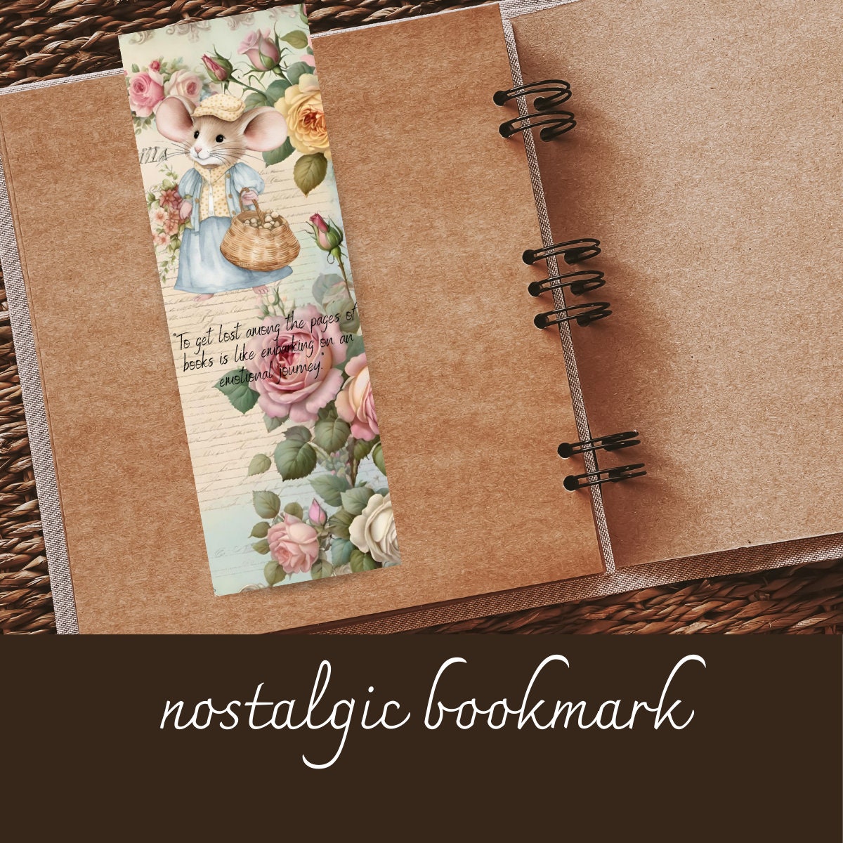 Printable Digital Bookmarks, Nostalgic and Gift-worthy Digital ...