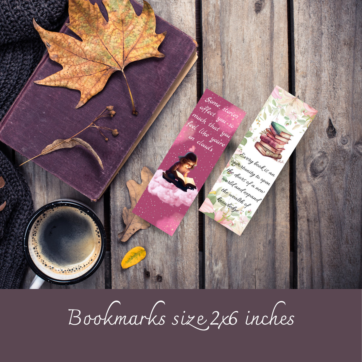 Printable Digital Bookmarks, Nostalgic and Gift-worthy Digital ...