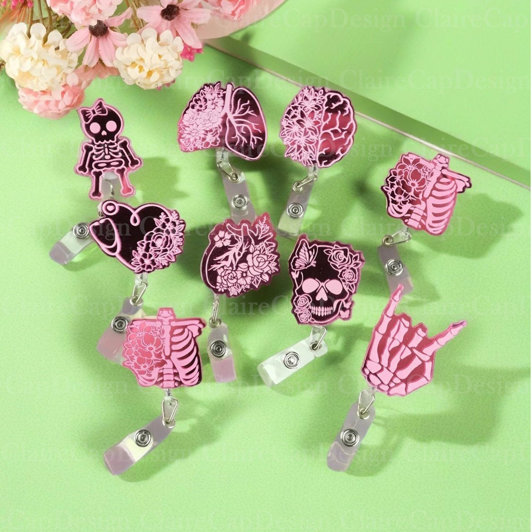 Nurse Doctor ID Badge Holder With Retractable, Reel Name Tag Card Clip ...