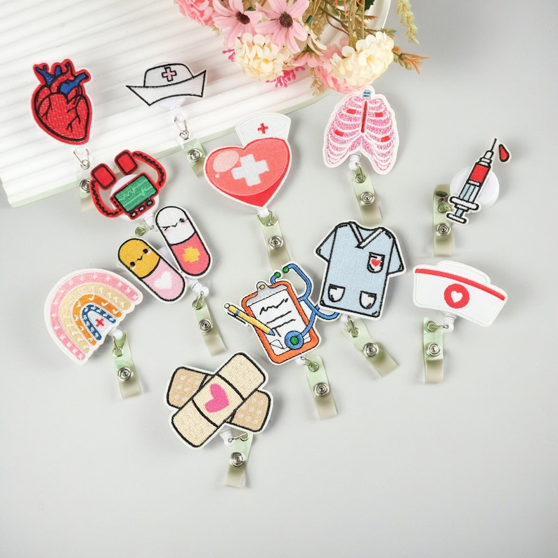 Nurse Badge Reels Retractable, Nurse Badge, Cardiac Neurology ...