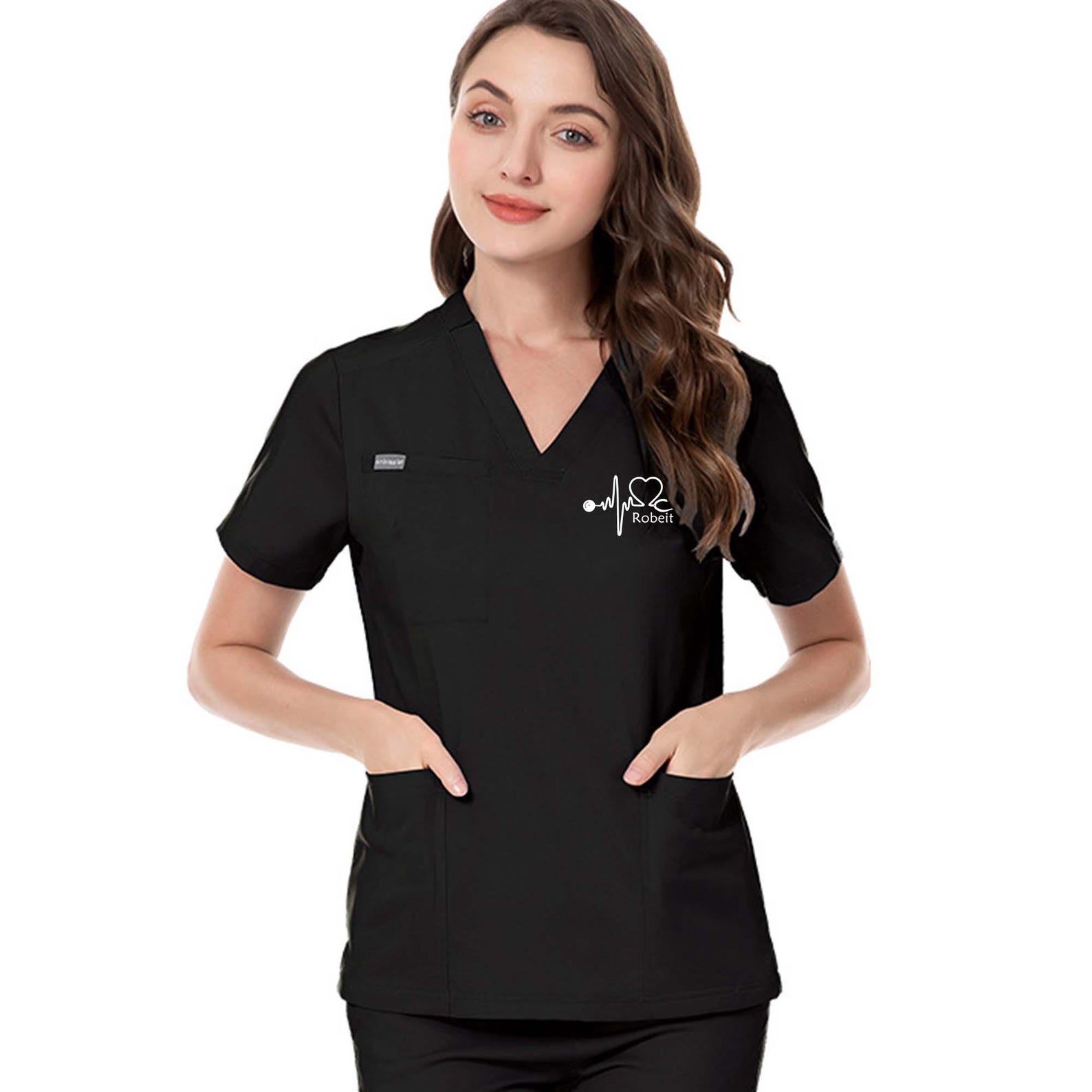 Nurse Uniform Personalised, Nurse Scrubs, Custom Scrub Set, Health ...