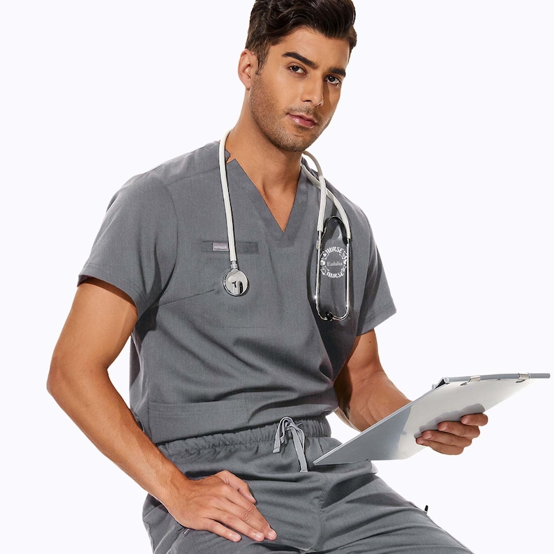 Nurse Uniform Personalised, Nurse Scrubs, Custom Scrub Set, Health ...