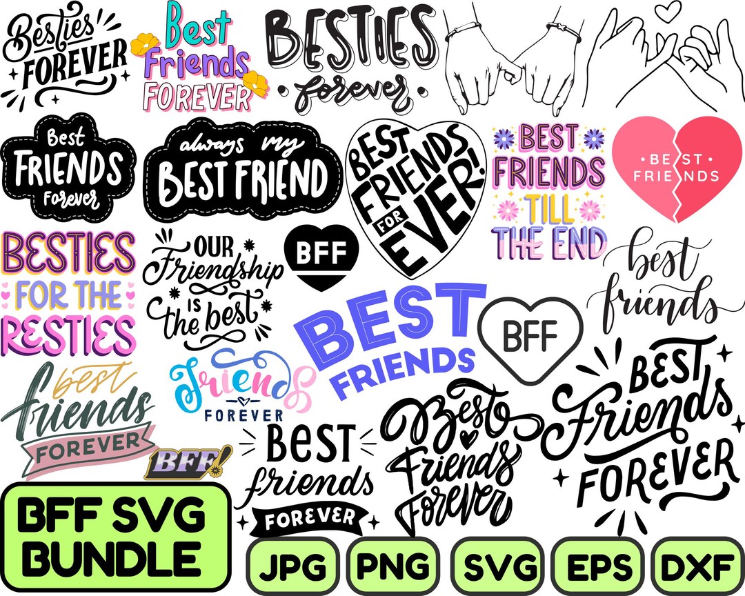 Best Friends Forever SVG / Cut File / Cricut / Commercial Use ...
