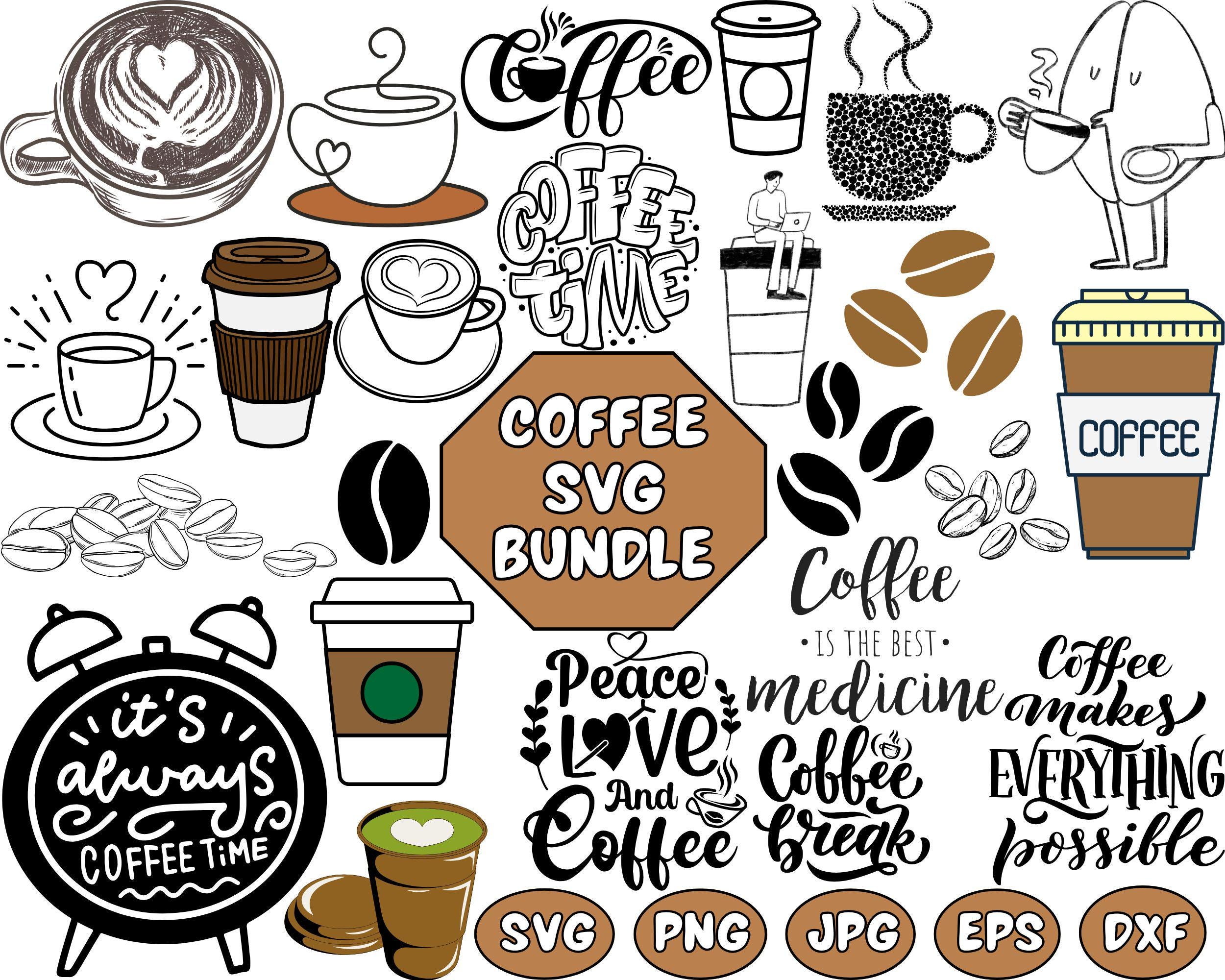 Coffee SVG Bundle, Funny Coffee SVG, Caffeine Queen, Coffee Lovers ...