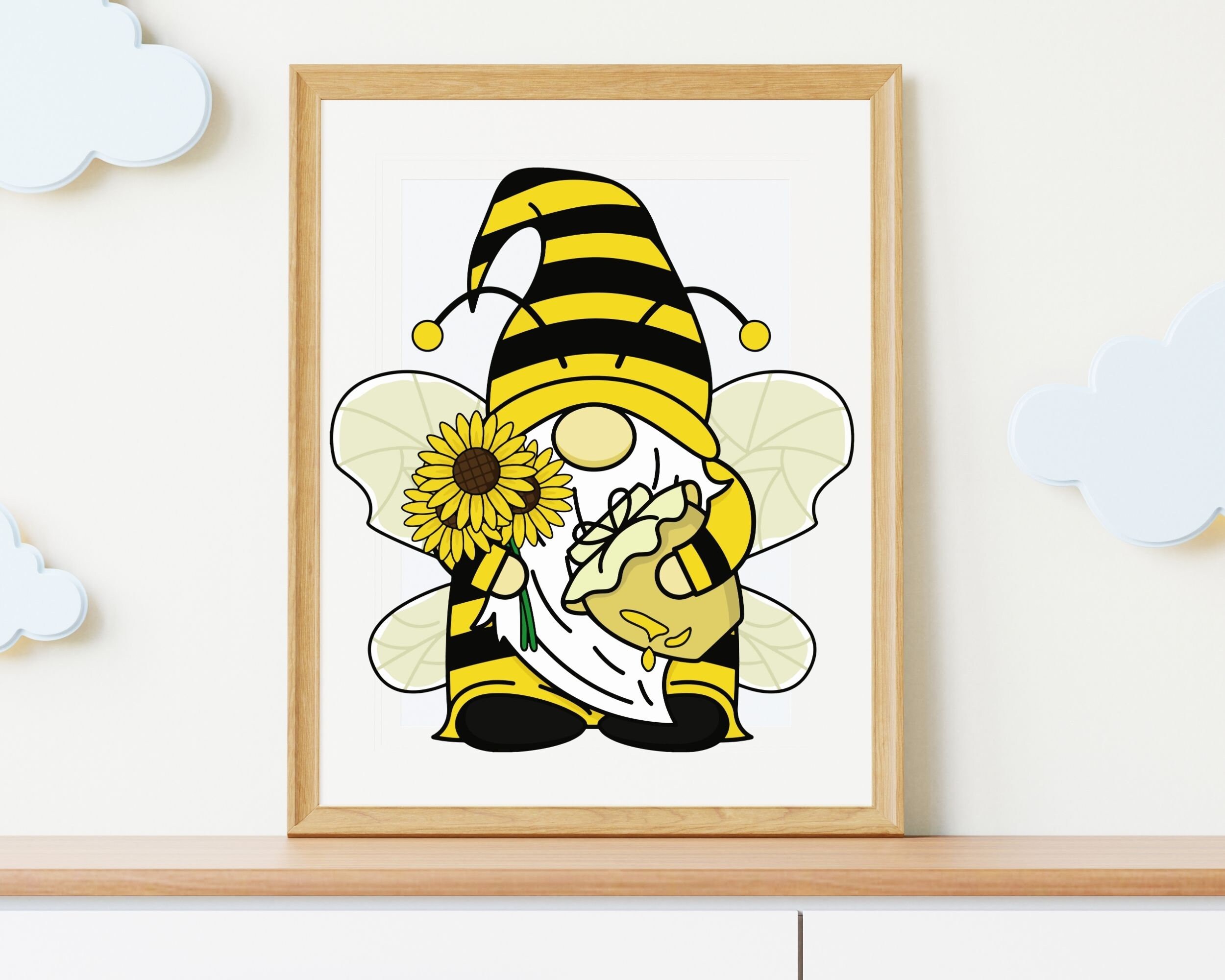 Bee Gnome Svg\ Spring Gnomes Cut Files\ Summer Gnomes Svg\ Dxf\ Eps ...