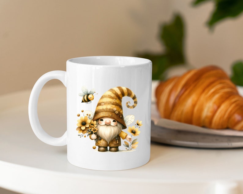 Honey Bee Gnomes Watercolor Clipart PNG, Bumble Bee Gnomes, Watercolor ...