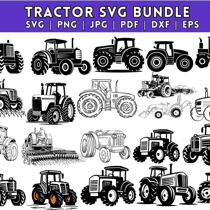 Tractor Svg - Etsy