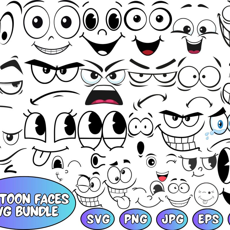 Funny Emotion Stickers - Etsy UK