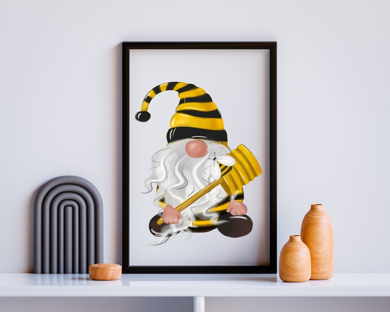 Bee Gnome Svg\ Spring Gnomes Cut Files\ Summer Gnomes Svg\ Dxf\ Eps ...