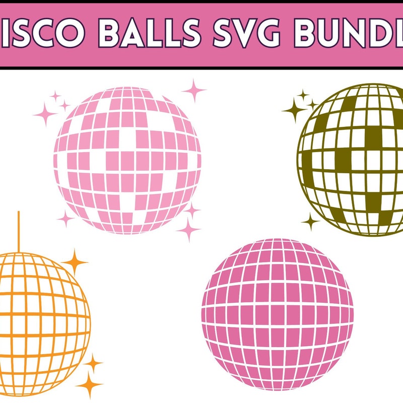 Disco Ball Svg - Etsy