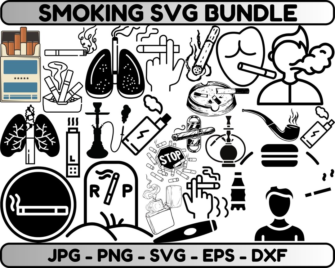 Cigarettes Svg File, Cigarette Svg, Cigarette Clipart, Cigarette ...