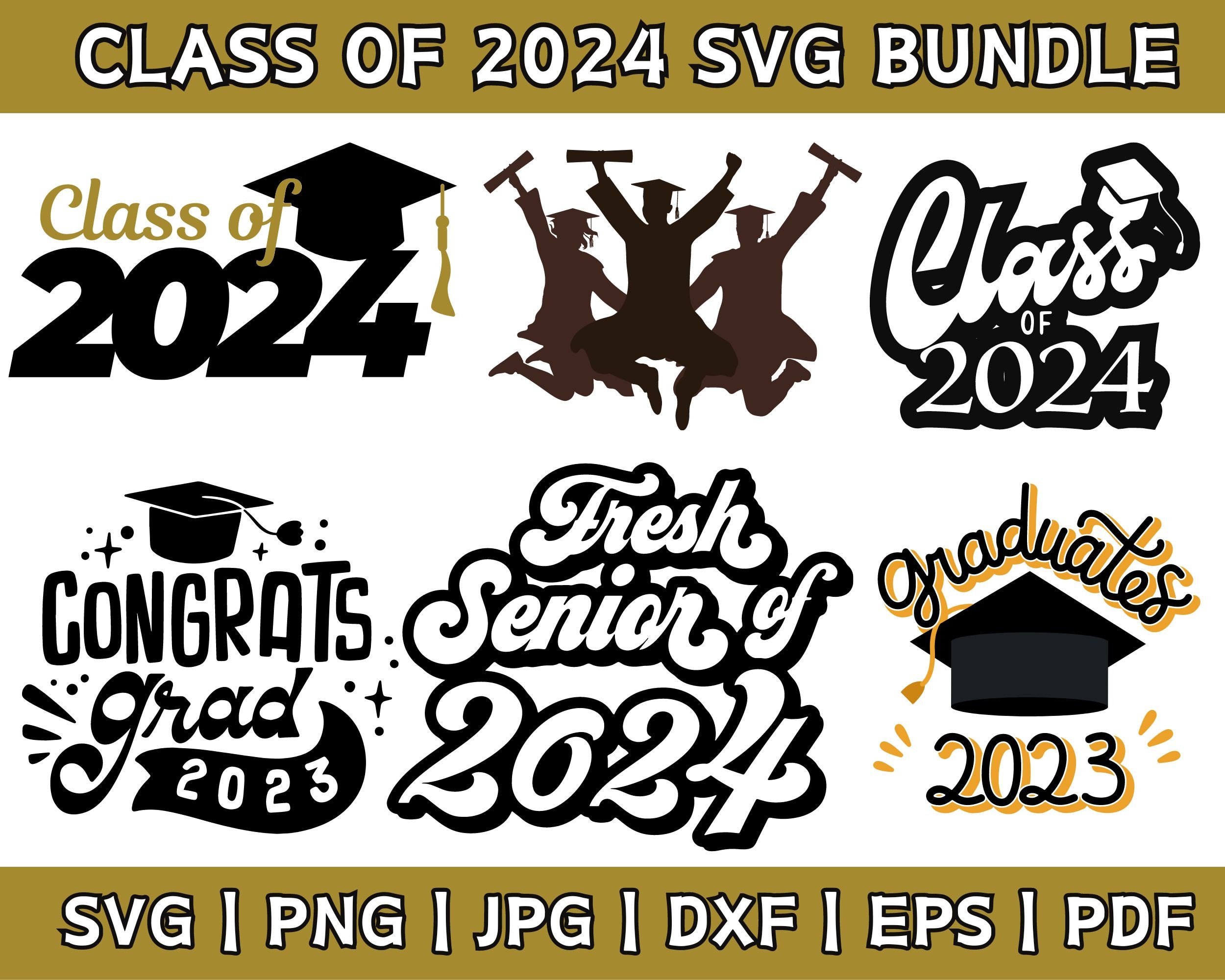 Graduation SVG Bundle, Proud Graduate 2024 SVG, Senior 2024 Svg, Class ...