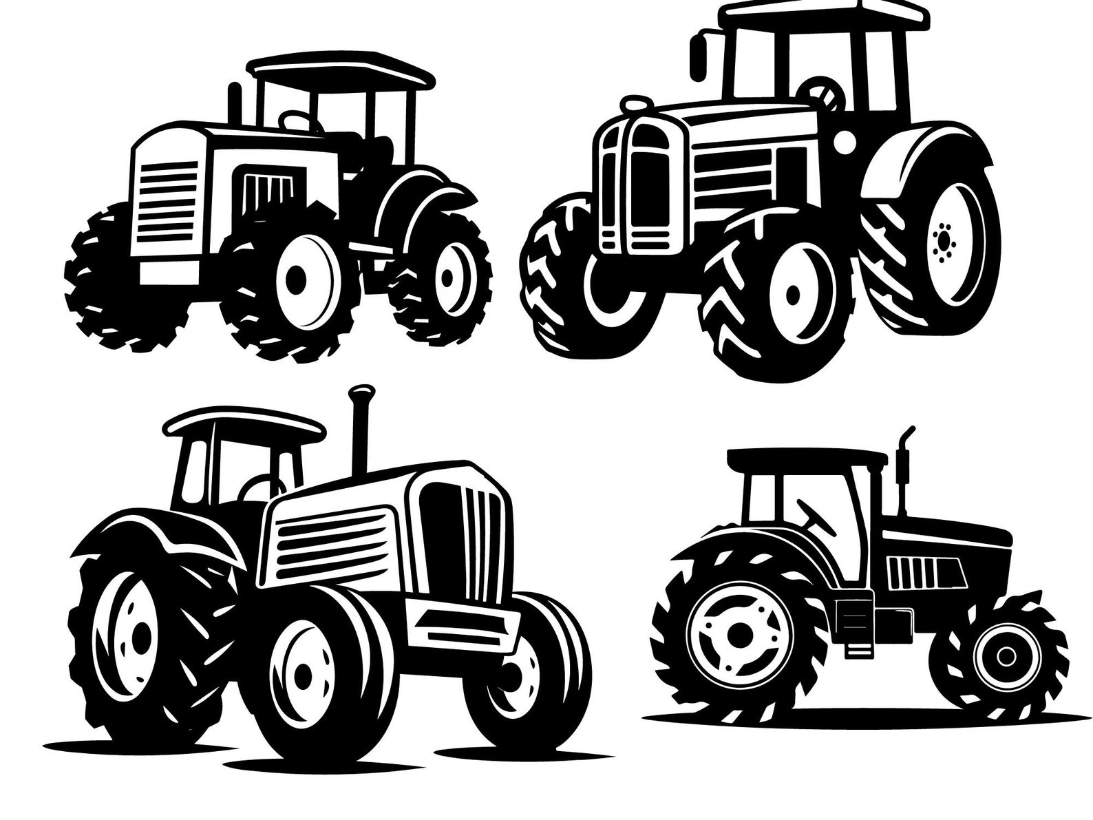 Tractor SVG Bundle, Tractor PNG Bundle, Tractor Clipart, Tractor SVG ...