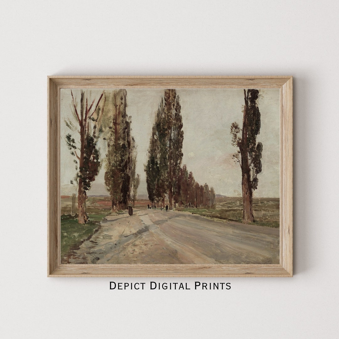 Italian Scenery Wall Art Print, Countryside Landscape Scenic Painting ...